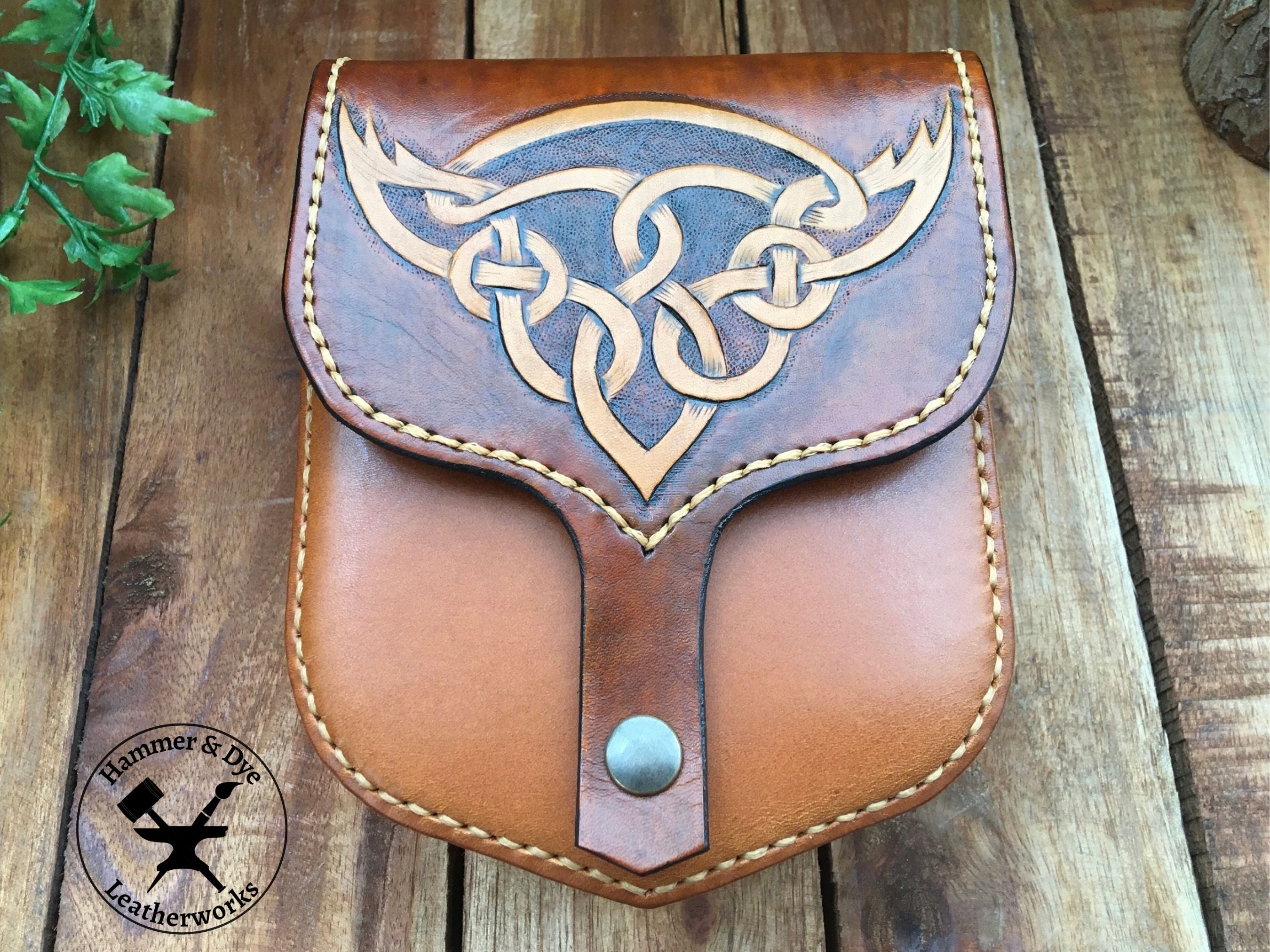 Handmade Leather Belt Pouches – Hammer and Dye